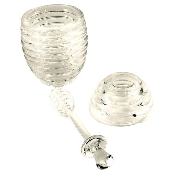 Kitchen | Honey Bee Hive Pot Dipper Spoon Clear Acrylic Plastic Beehive ...